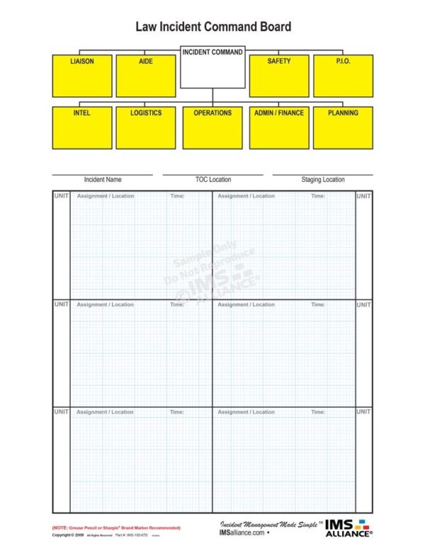 Law Incident Command Board • IMS Alliance