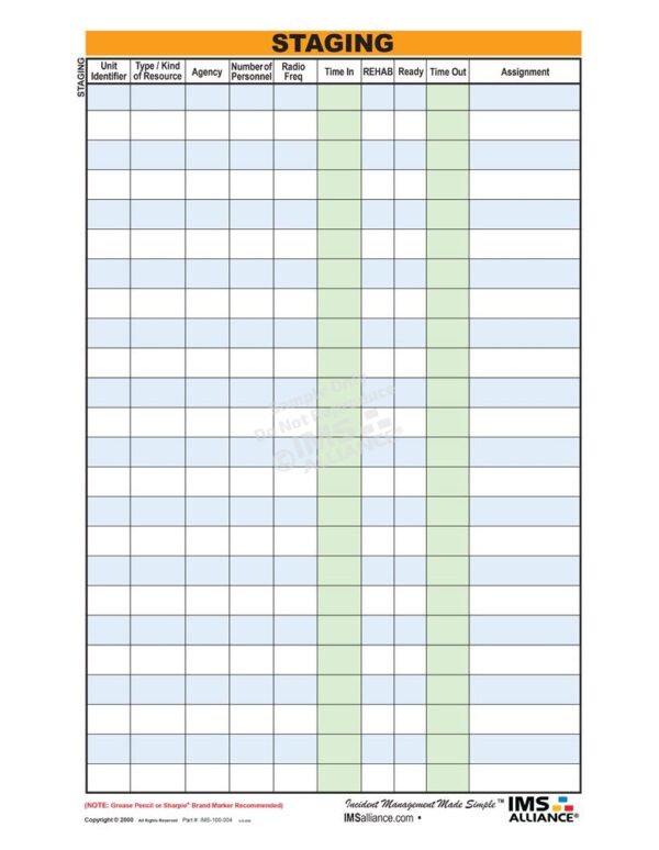 Staging Board • IMS Alliance