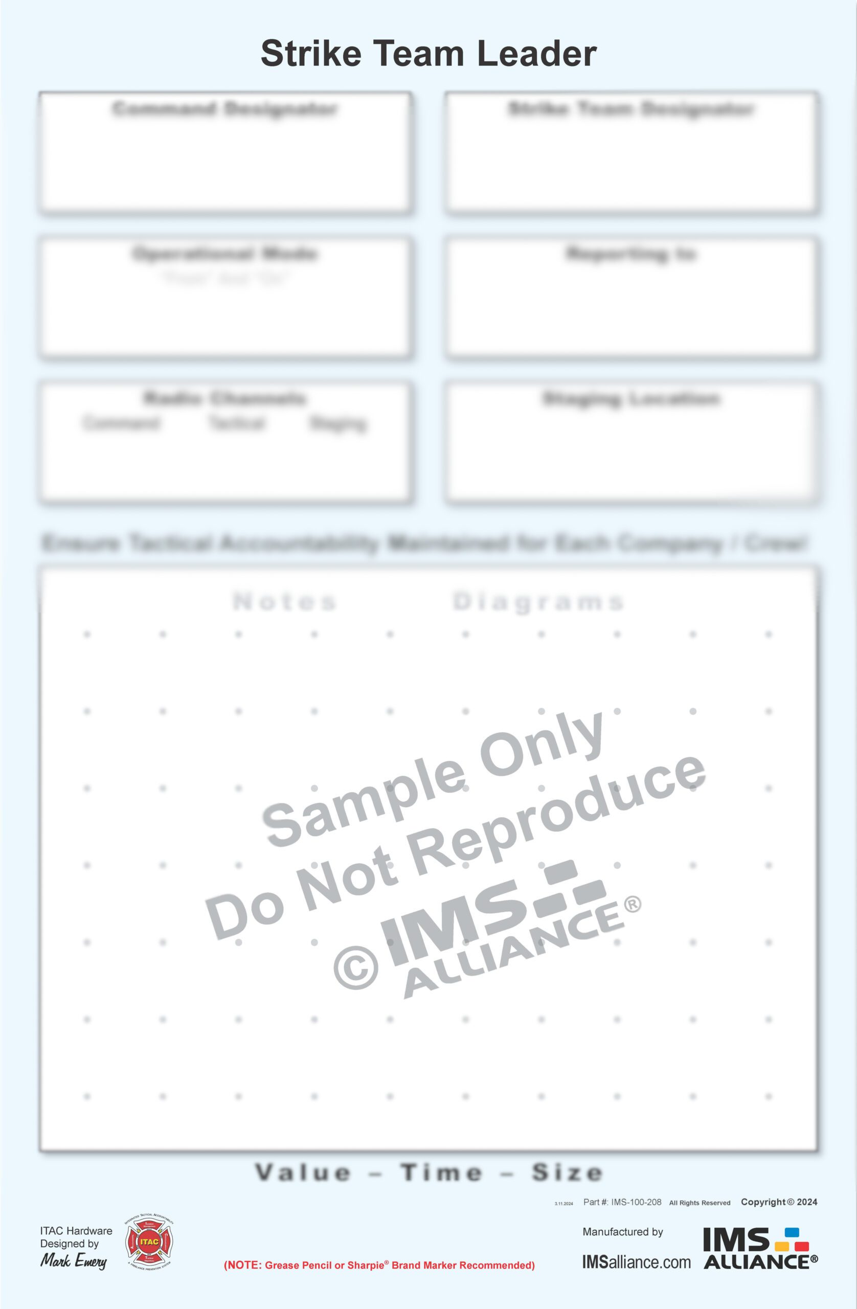 ITAC Strike Team Board • IMS Alliance