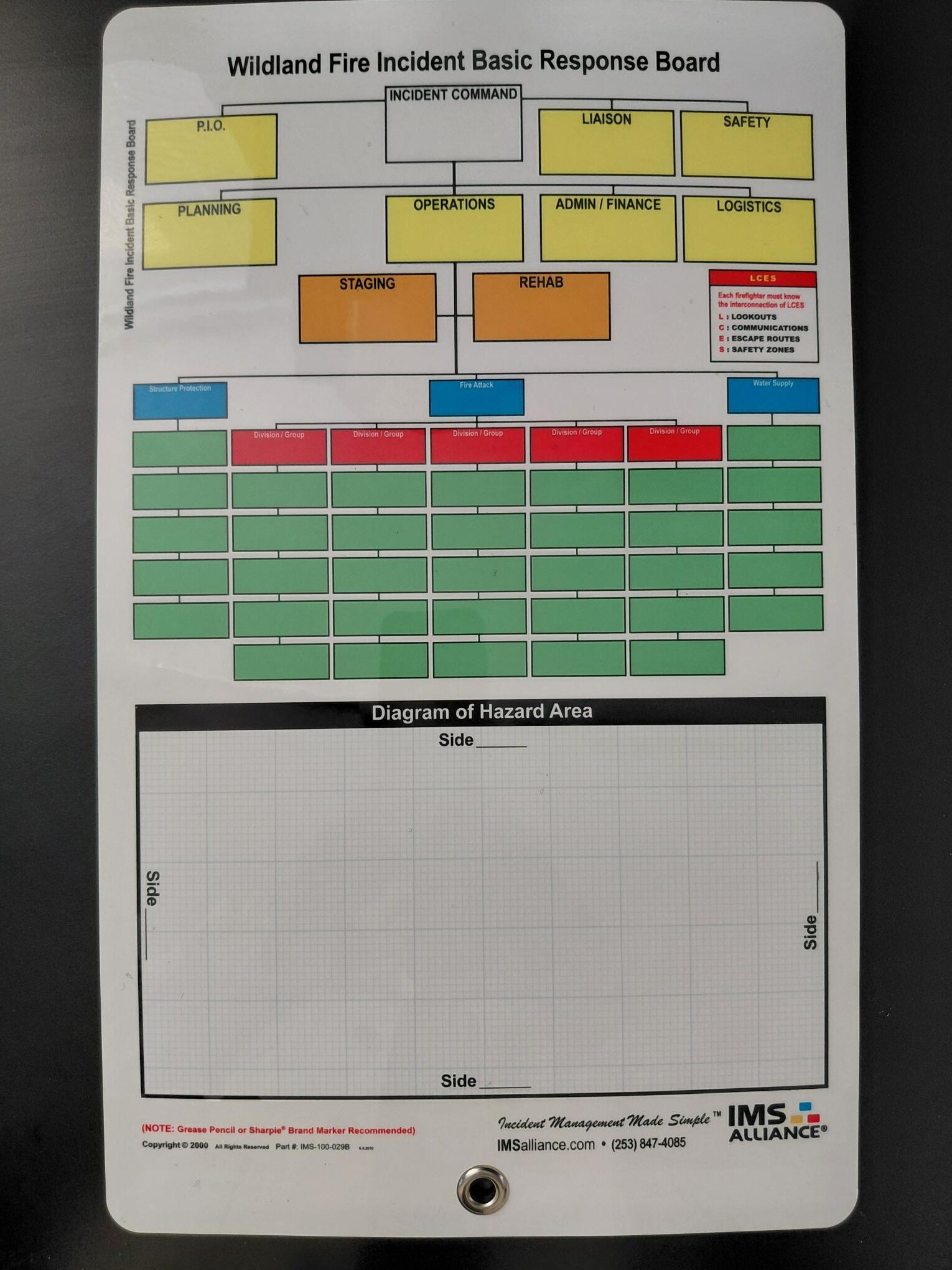 Wildland Fire Incident Command Board – AS IS – IMS Alliance